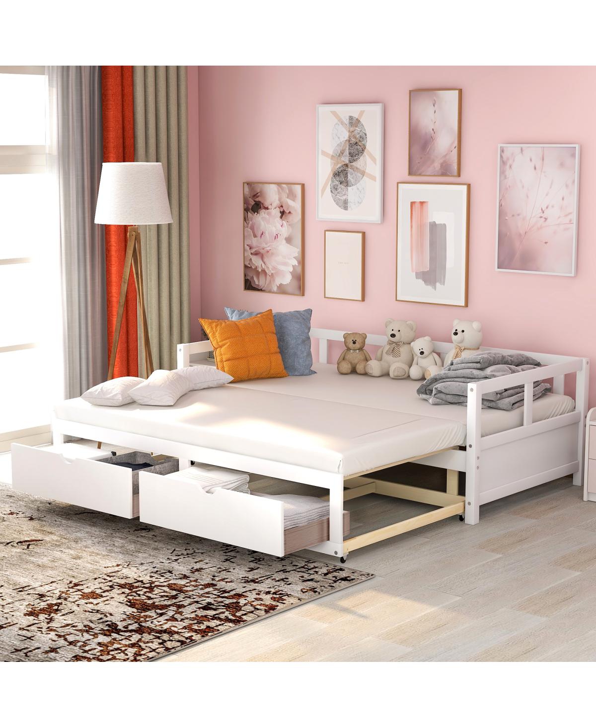 Click here for Streamdale Furniture Wooden Daybed with Trundle an... prices