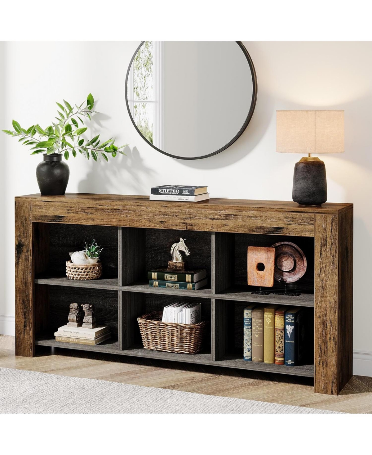 Click here for Tribesigns 63-Inch Long Console Table  Rustic Wood... prices