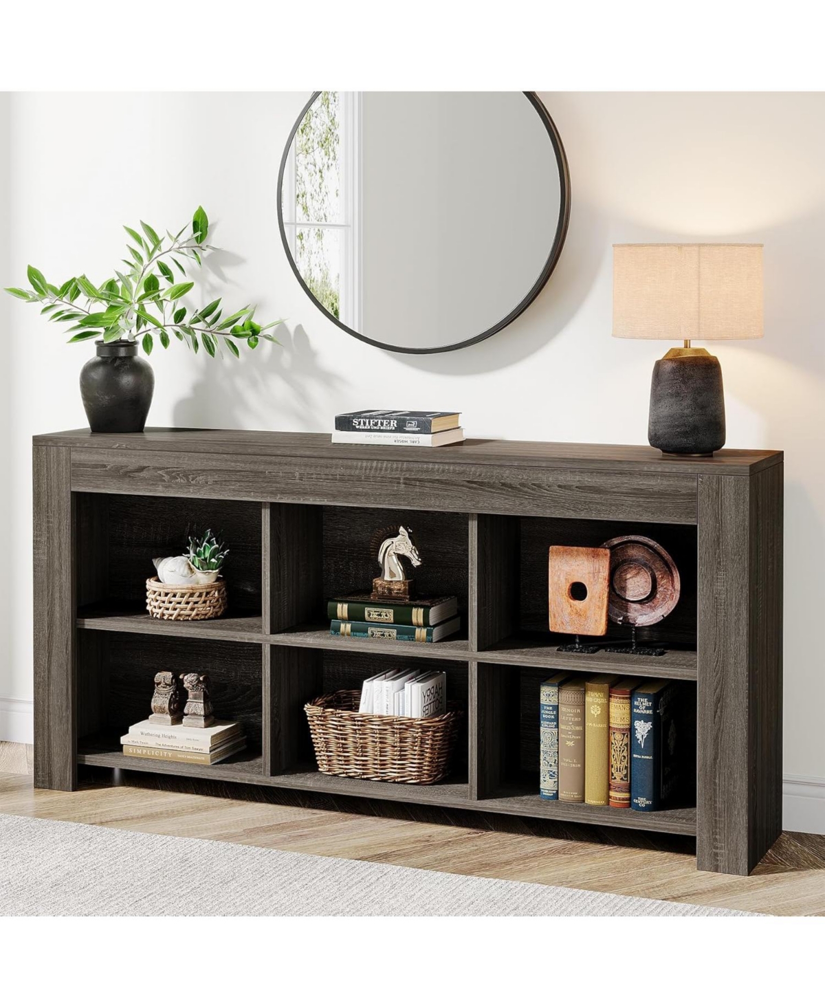 Click here for Tribesigns 63-Inch Long Console Table  Rustic Wood... prices