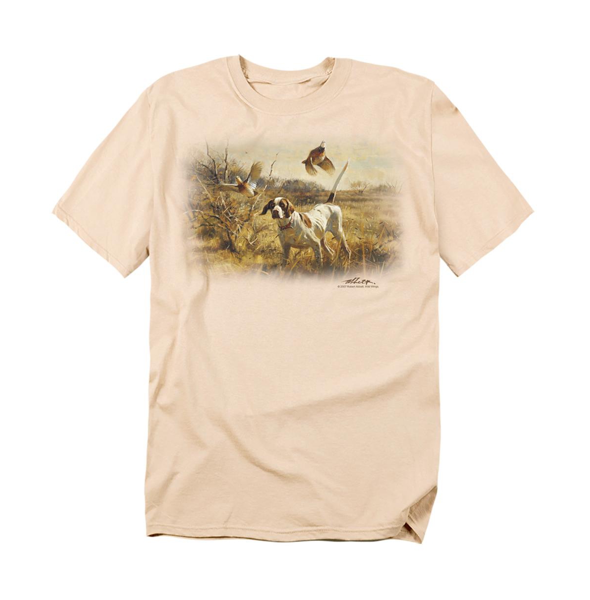 Click here for Wild Wings Mens Wildlife T Shirt - Cream prices