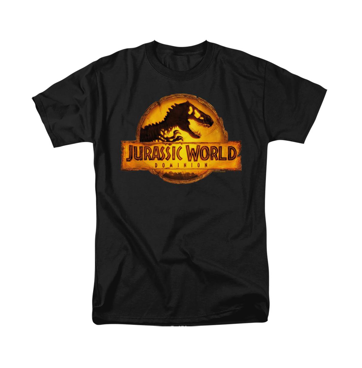 Click here for Jurassic World Mens Rendered Logo T Shirt - Black prices