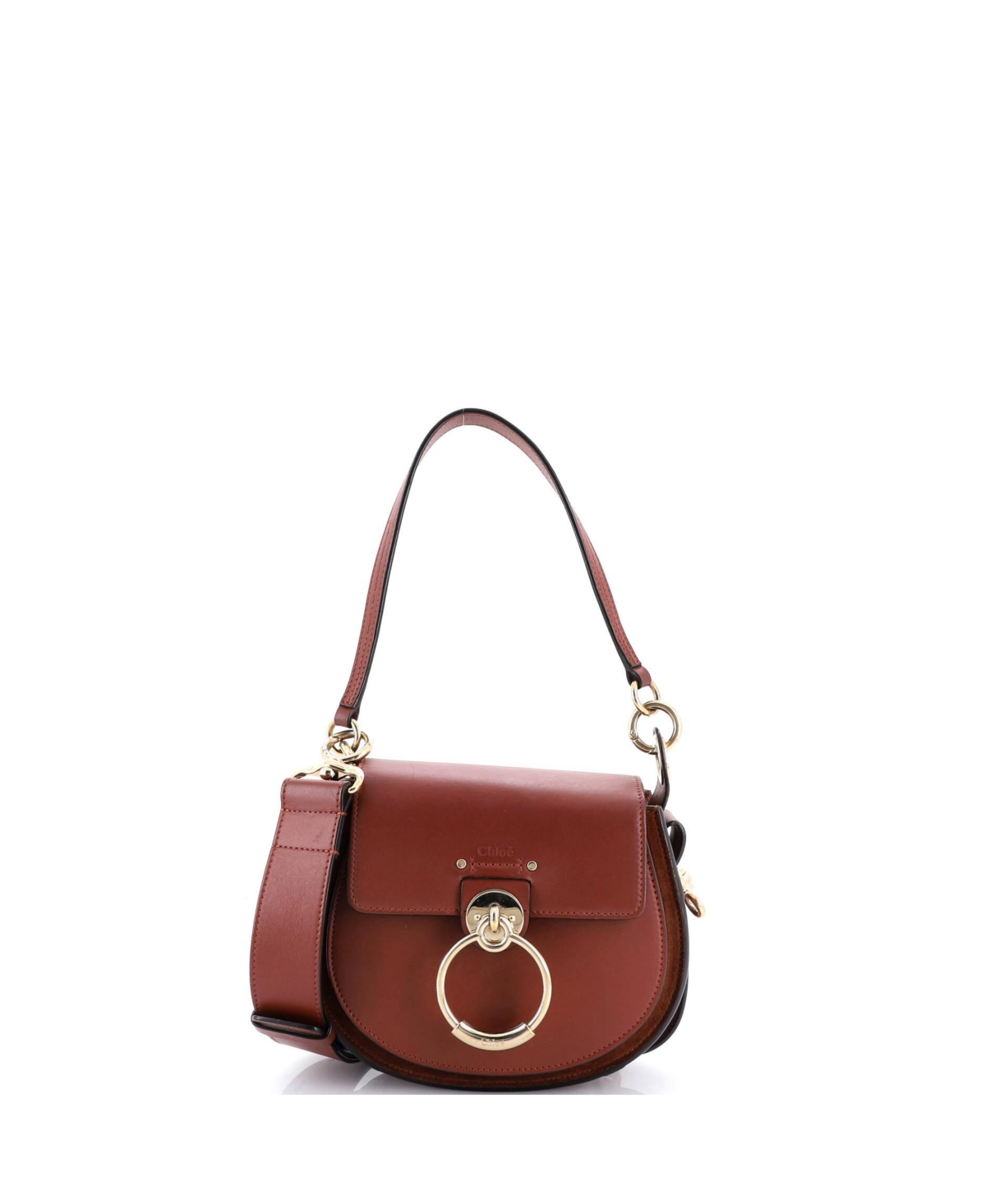 Click here for Pre-Owned Chloe Small Tess Bag Leather - Brown prices