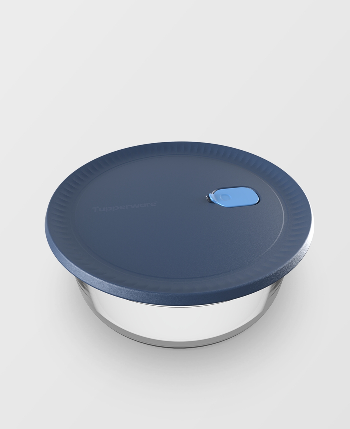 Click here for Tupperware Voila Glass Round Container - Blue prices