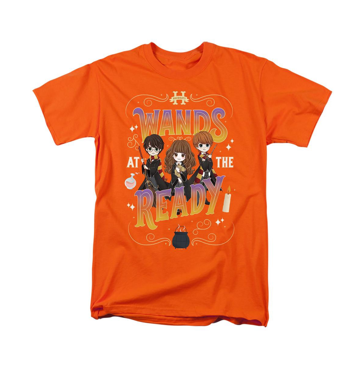 Click here for Harry Potter Mens Wands At The Ready T Shirt - Ora... prices
