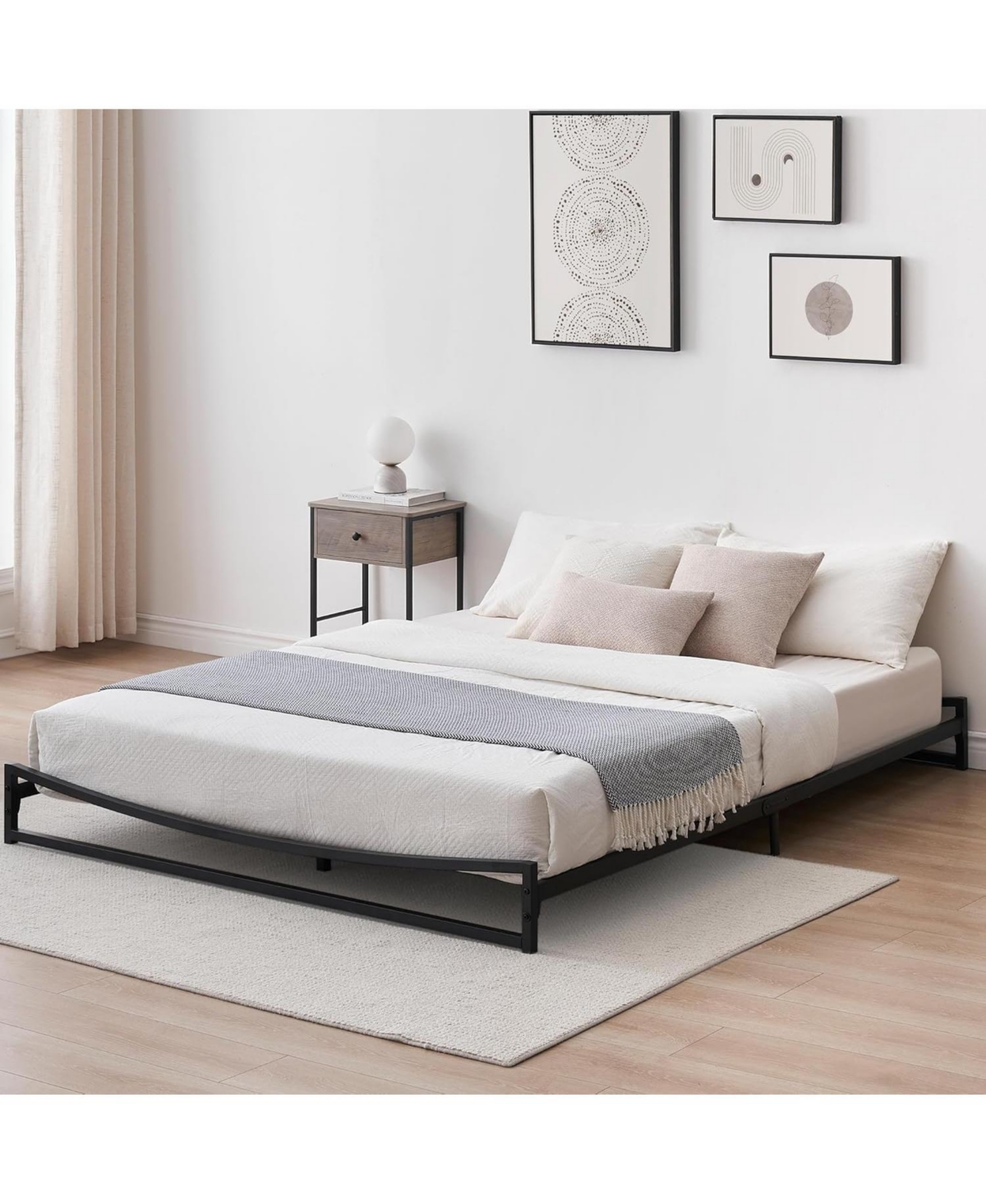 Click here for gaomon Low Profile Bed Frame  6 Inch Heavy Duty Me... prices