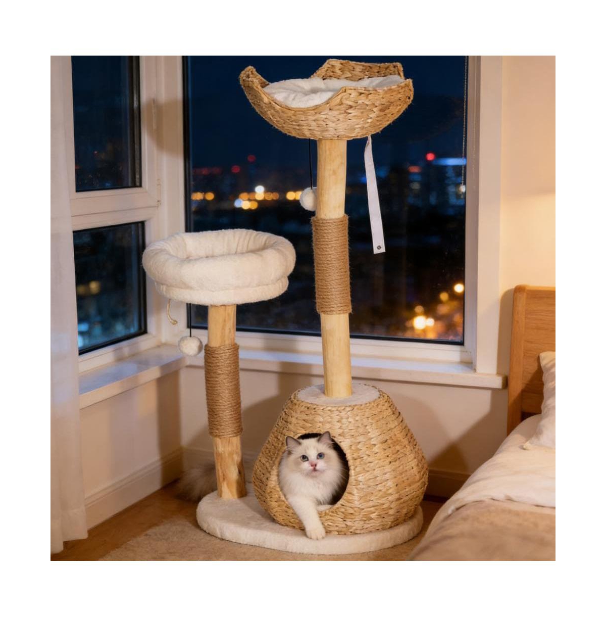 Click here for Zeus & Ruta Cat Tree Cat Tree for Indoor Cats with... prices