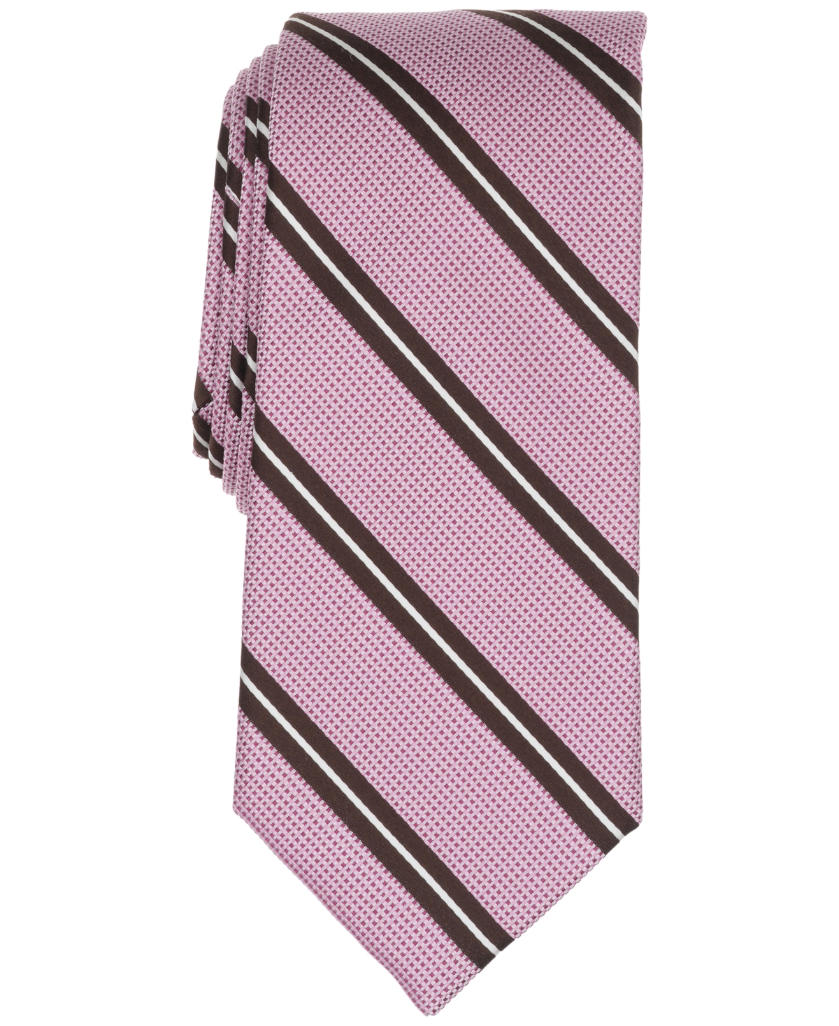 Click here for Michael Kors Mens Romanis Stripe Tie - Pink prices