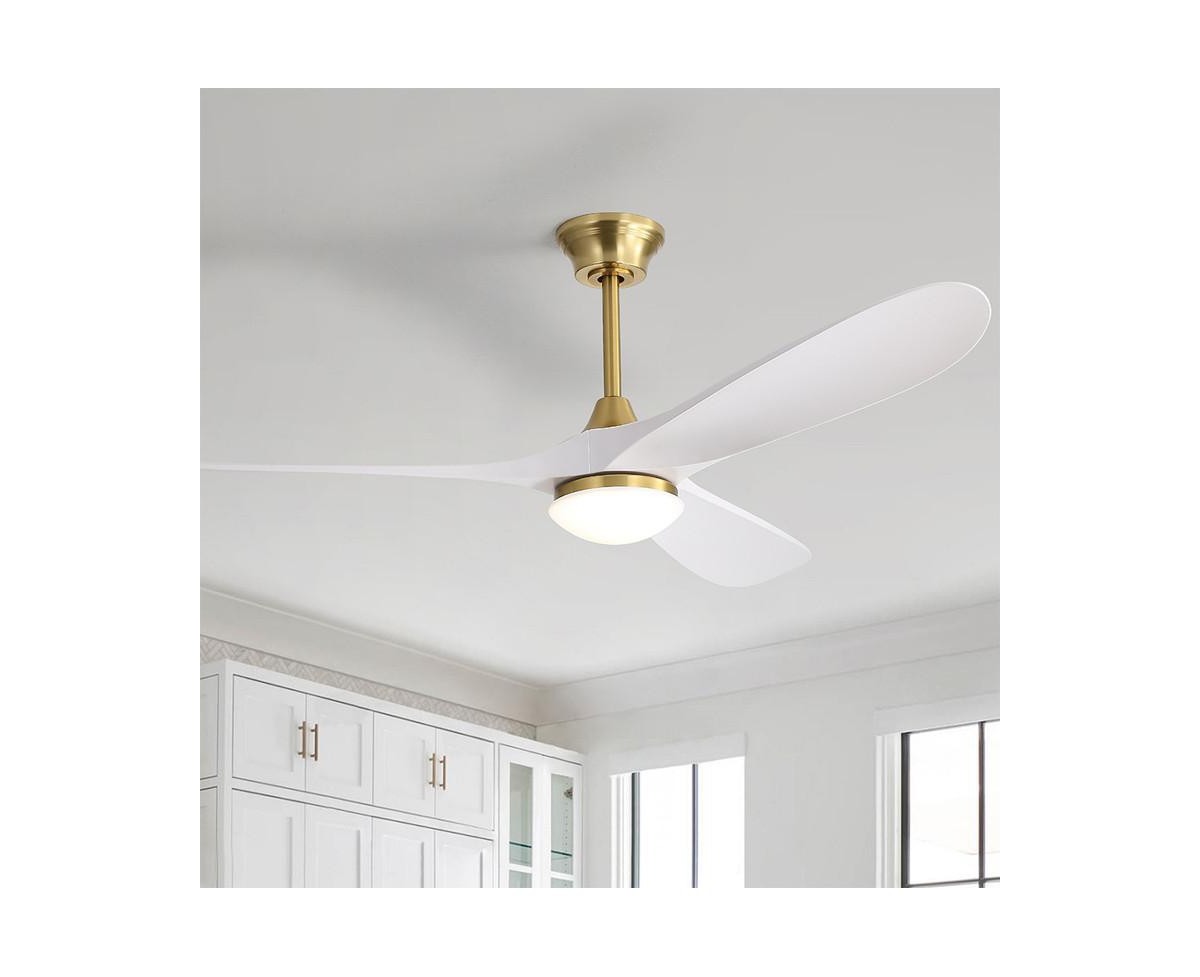 Click here for Sofucor 60-inch Modern Gold 3-blade Ceiling Fan Li... prices
