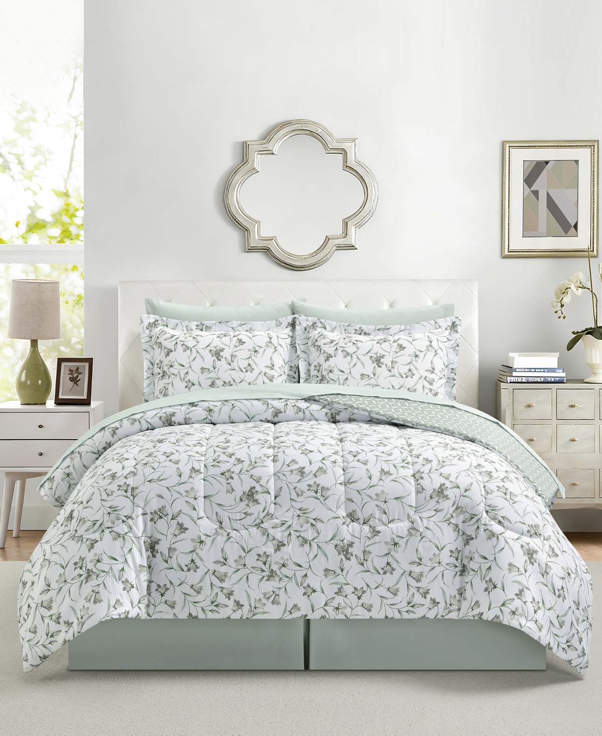 Click here for Macys Kathryn Botanical 8-Pc. Comforter Sets - Gre... prices