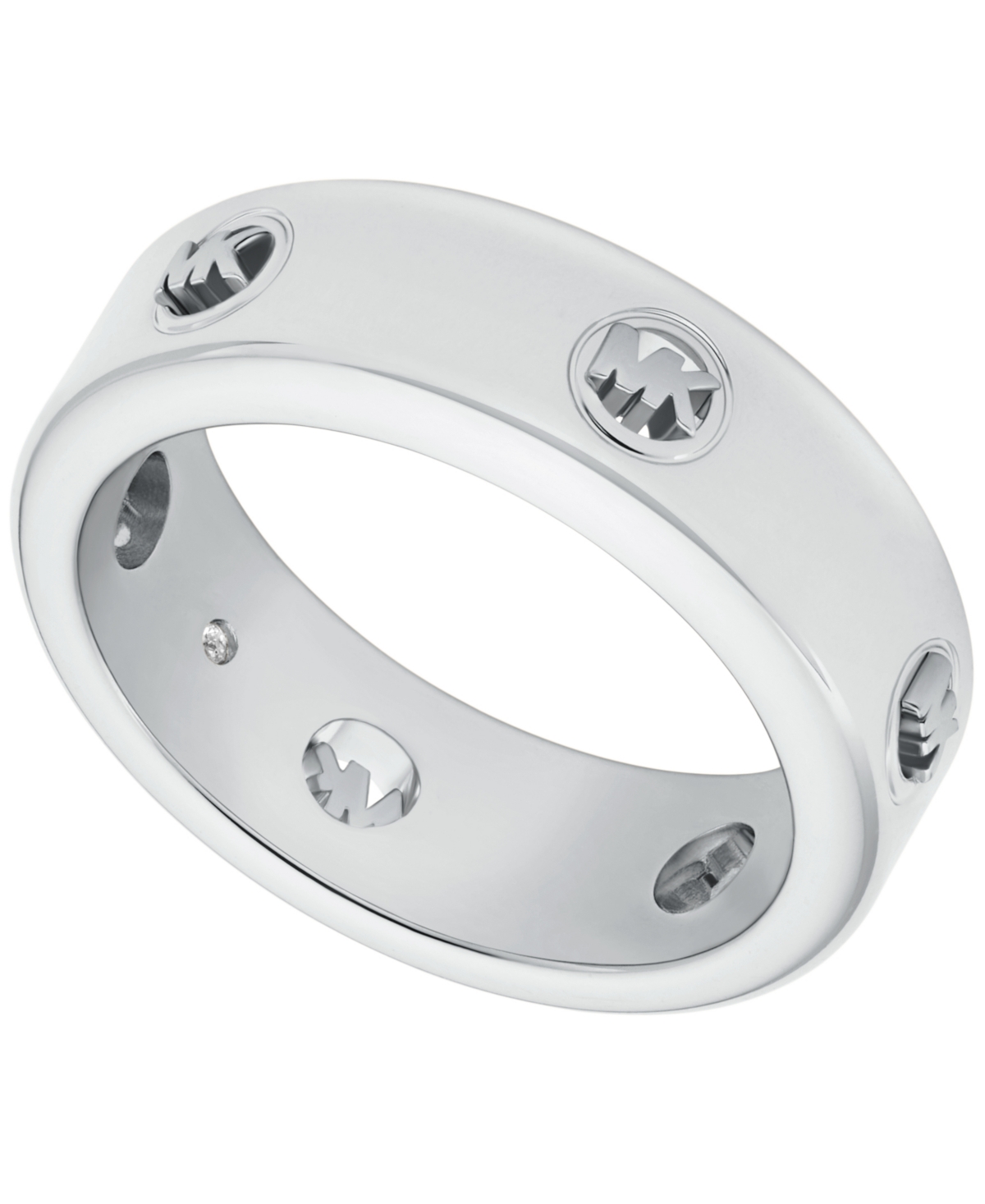 Click here for Michael Kors Logo Band Ring - Silver prices