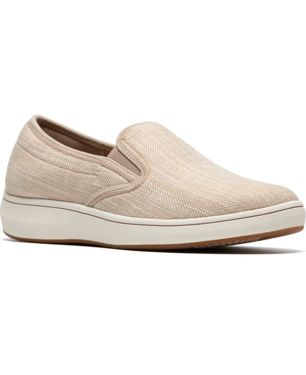 Click here for Clarks Womens BreezeSky Slip-On Loafers - Sand Can... prices