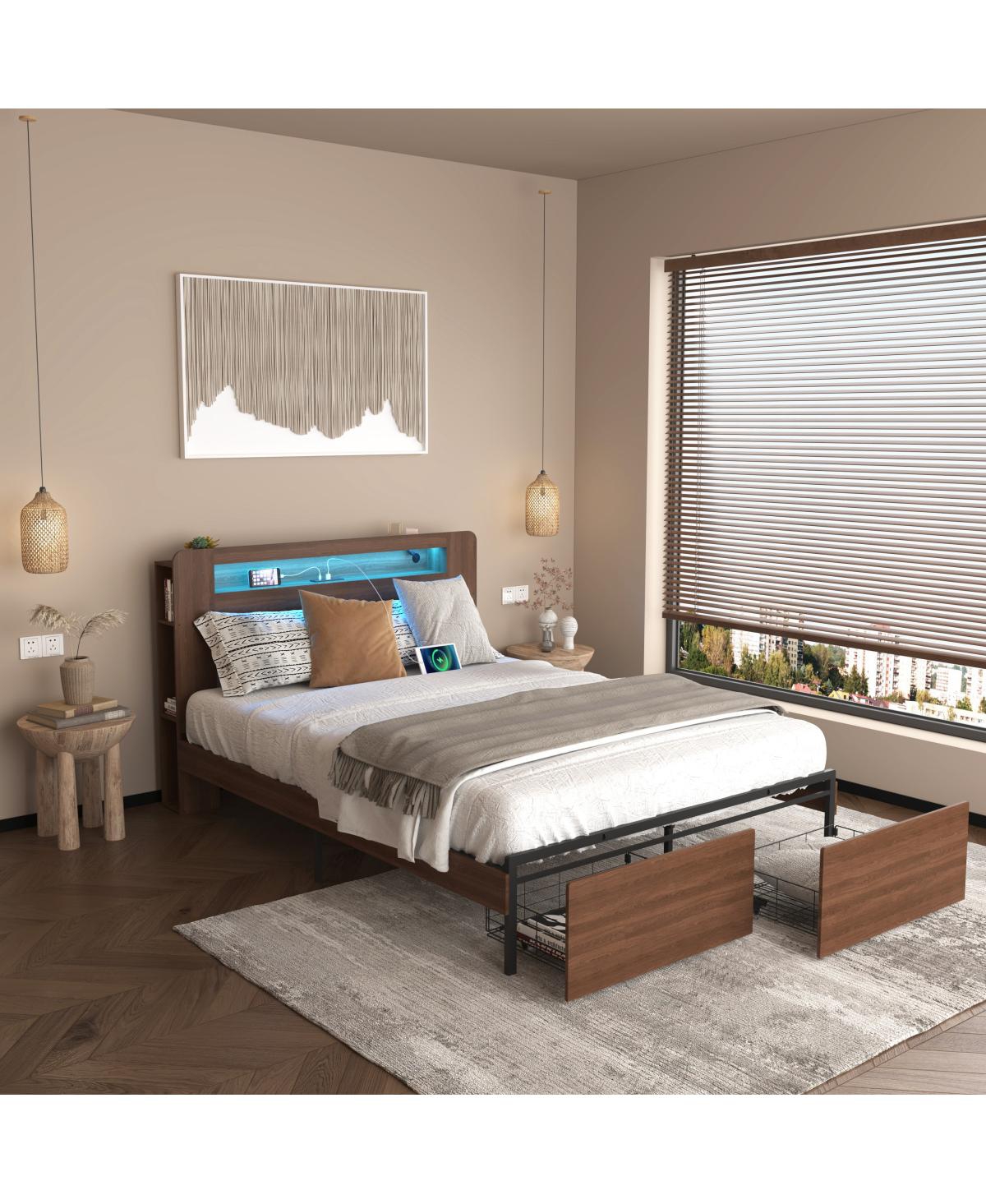 Click here for Streamdale Furniture Wooden Queen Farmhouse Bed Fr... prices