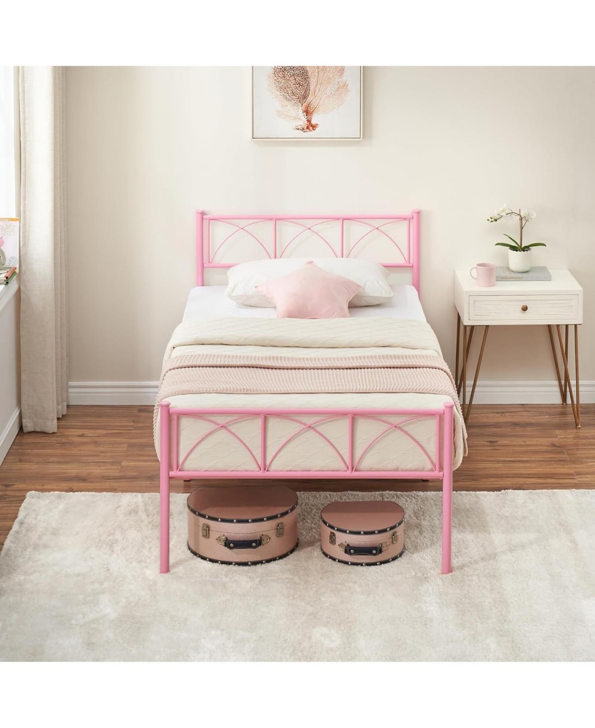 Click here for gaomon Stylish Twin Size Metal Platform Bed Frame... prices