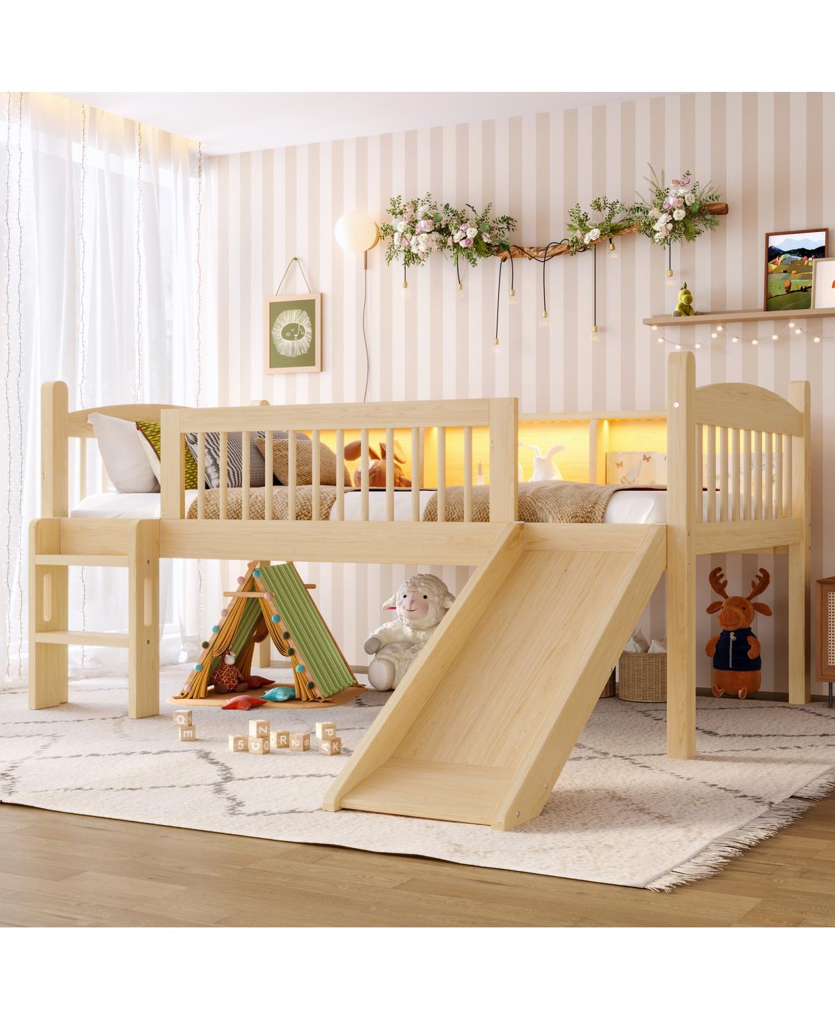 Click here for Streamdale Furniture Loft Bed with Storage Shelves... prices