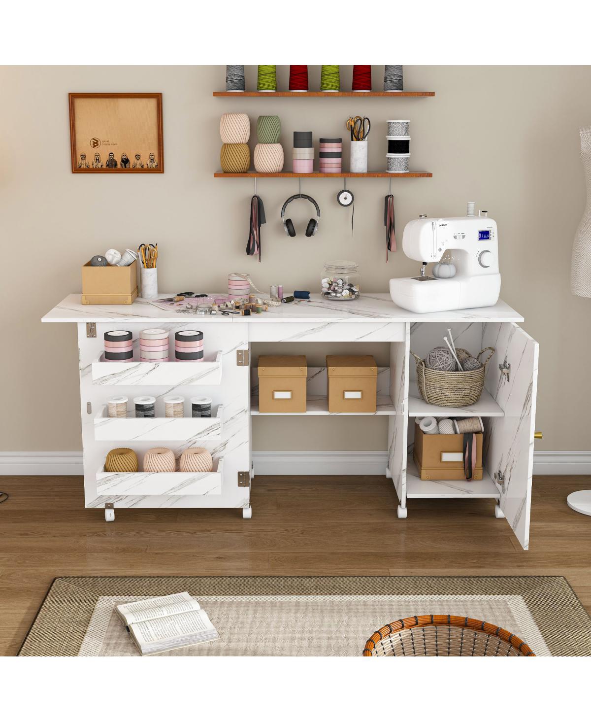 Click here for Streamdale Furniture Streamdale Foldable Sewing Ma... prices