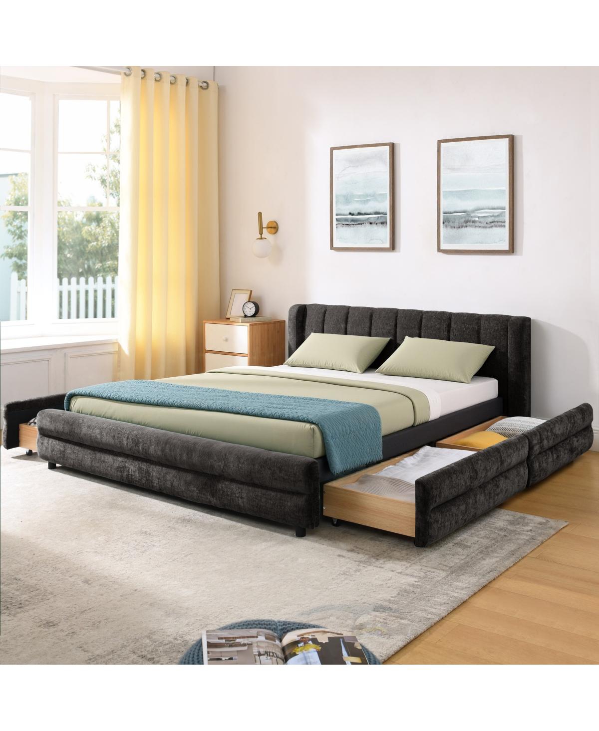 Click here for Streamdale Furniture Queen Size Upholstered Bed Fr... prices