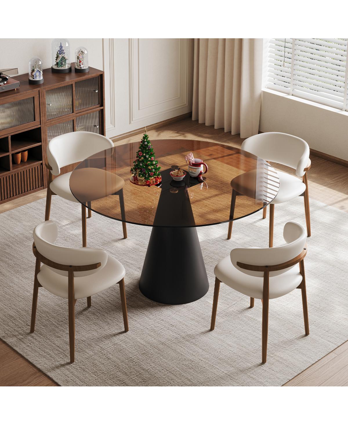 Click here for Streamdale Furniture 35" Round Glass Dining T... prices