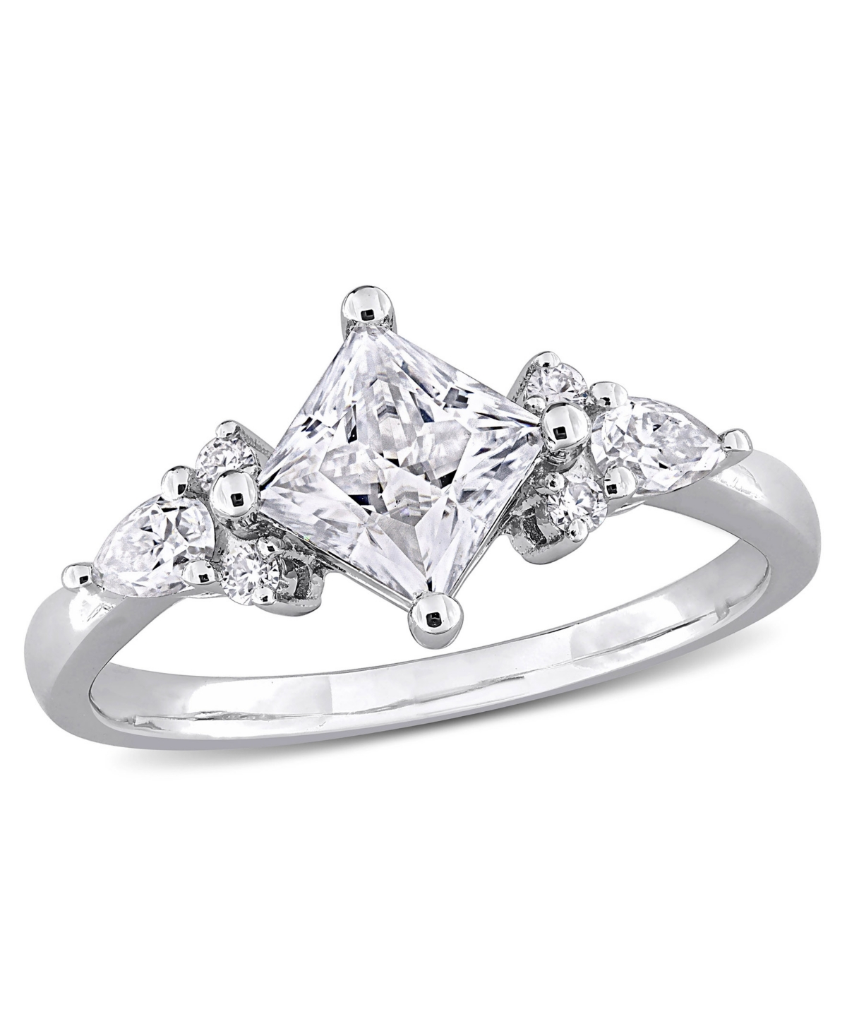 Click here for Macys Moissanite (1-3/8 ct. t.w.) Princess Ring in... prices