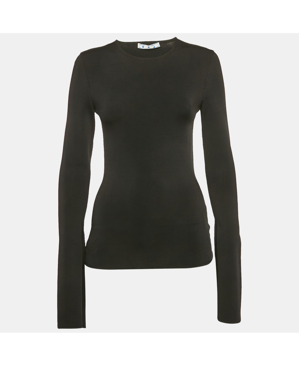 Click here for Pre-Owned Off-White Womens Black Rib Knit Back Ope... prices