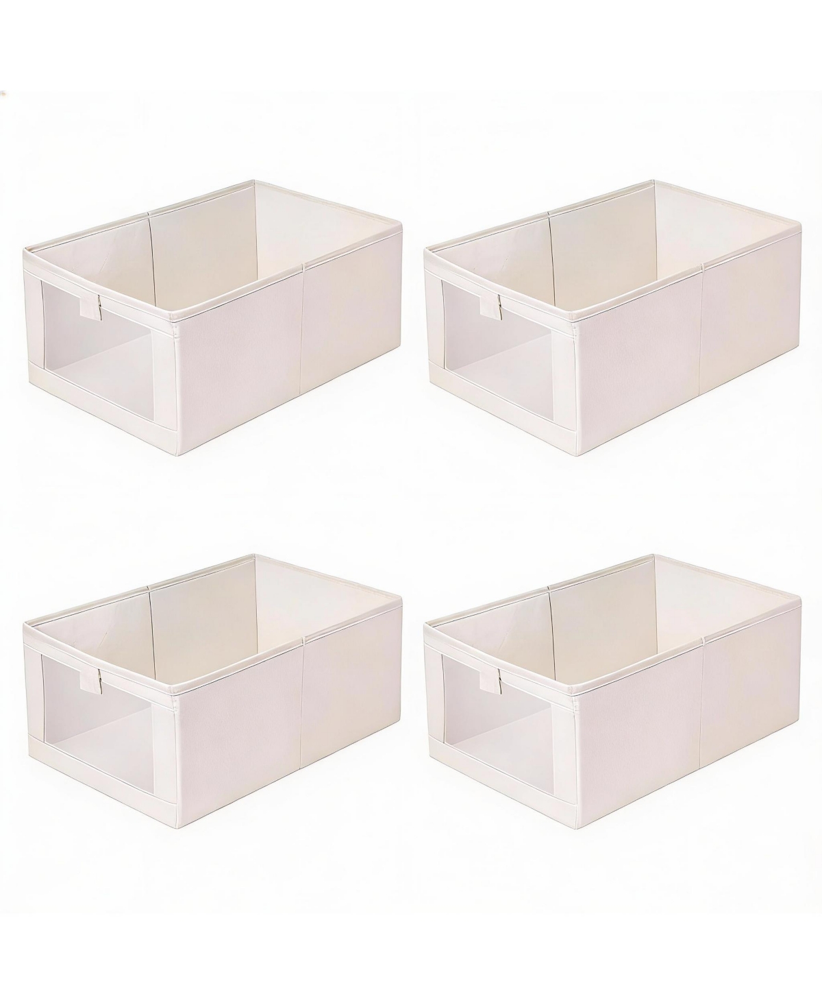 Click here for Yigii 4 Pack Foldable Linen Storage Bins with Clea... prices