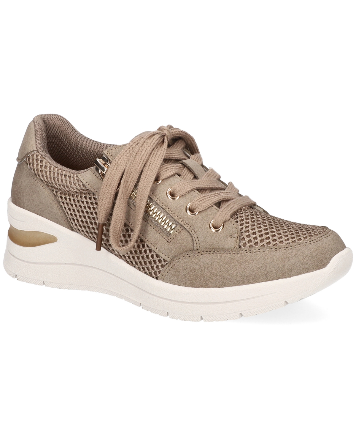 Click here for Easy Street Womens Barrie Round Toe Sneakers - Nat... prices