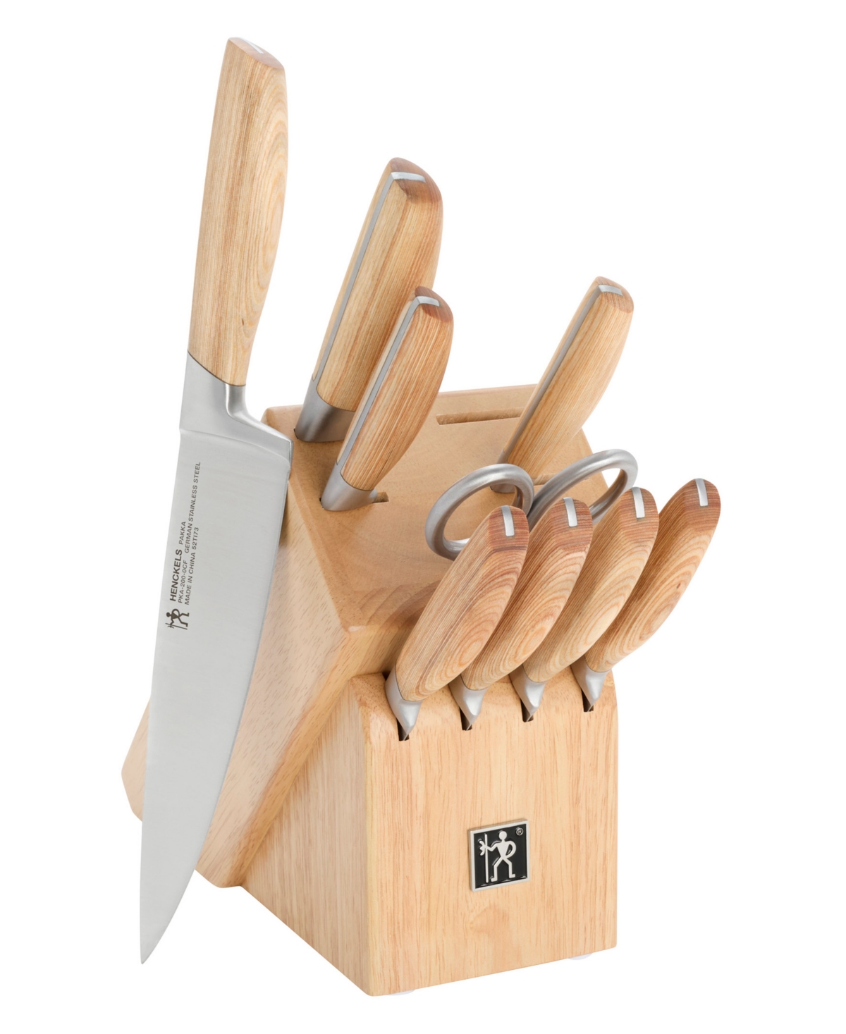 Click here for Henckels Pakka 10-Pc. Stainless Steel Knife Block... prices