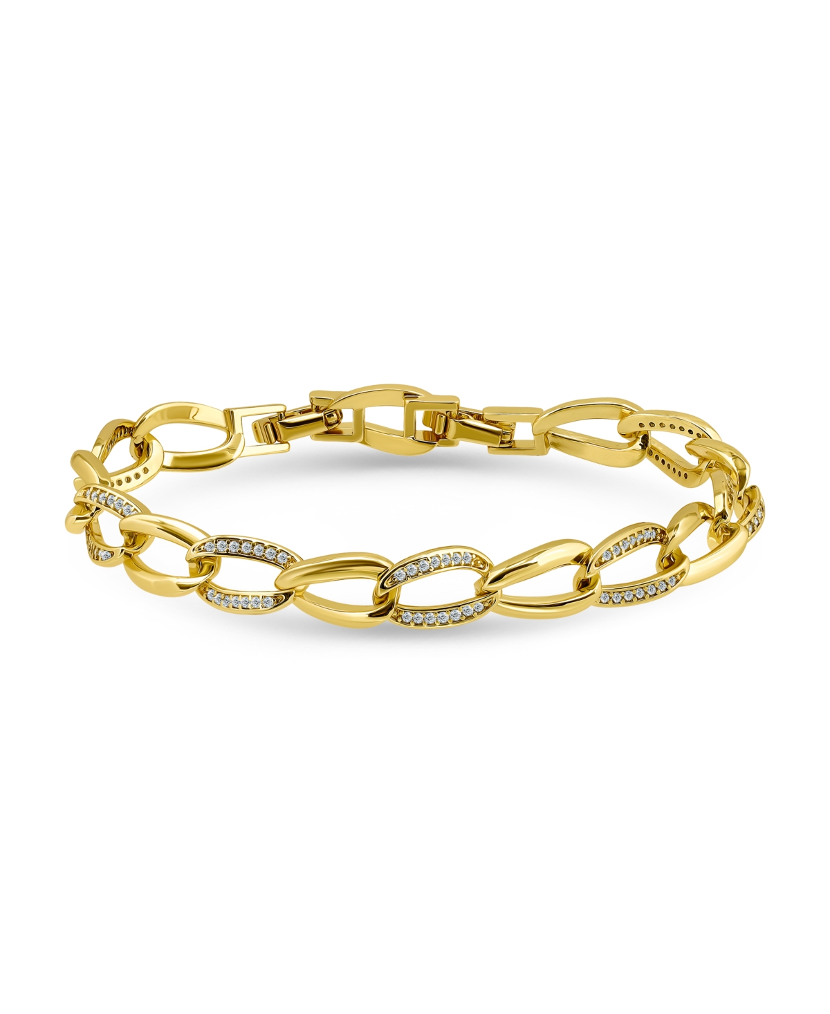 Click here for Macys 3/8 ct. t.w Cubic Zirconia Pave Open Link Br... prices