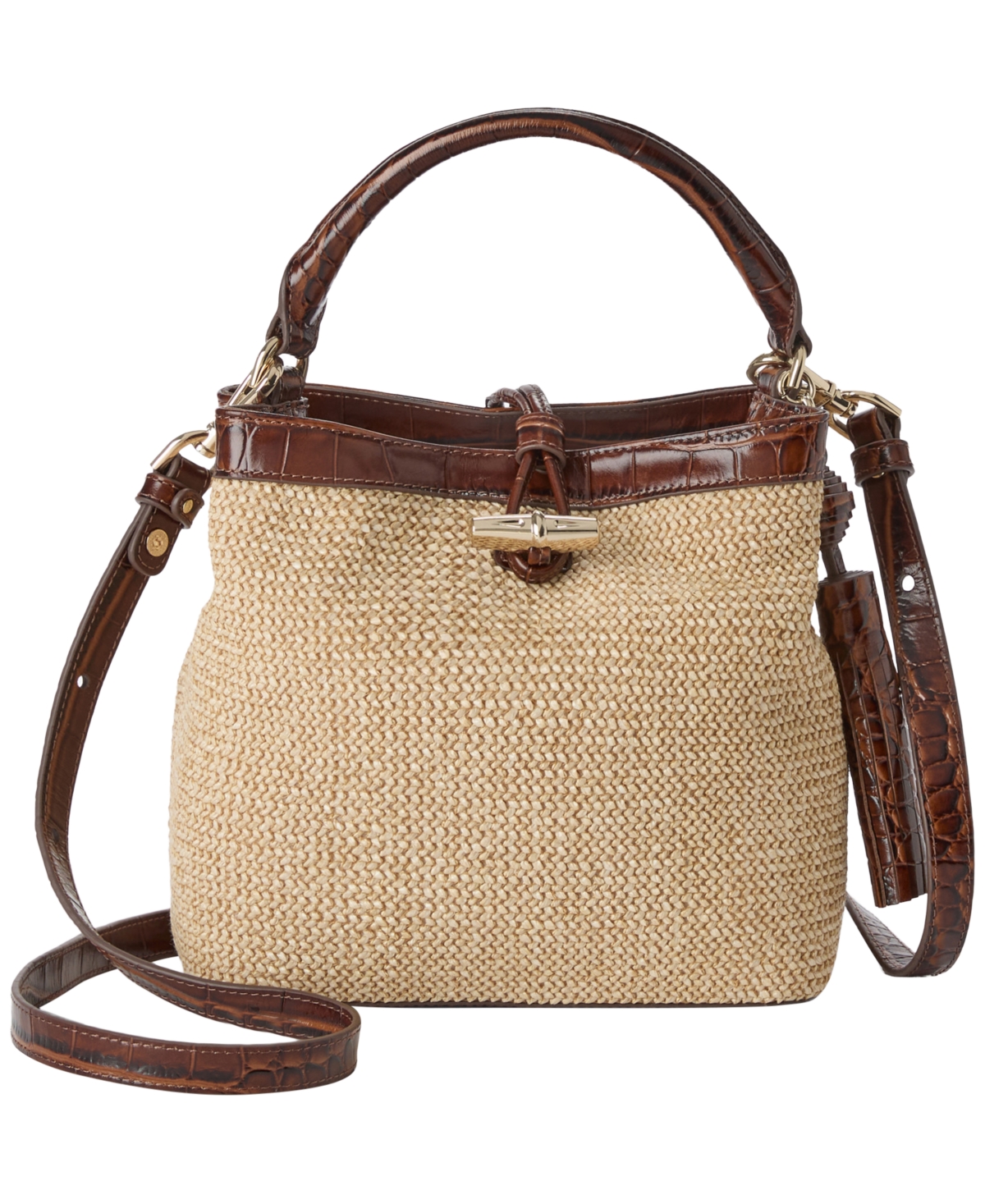 Click here for Brahmin Amelia Mini Top Handle Crossbody Bag - Pec... prices