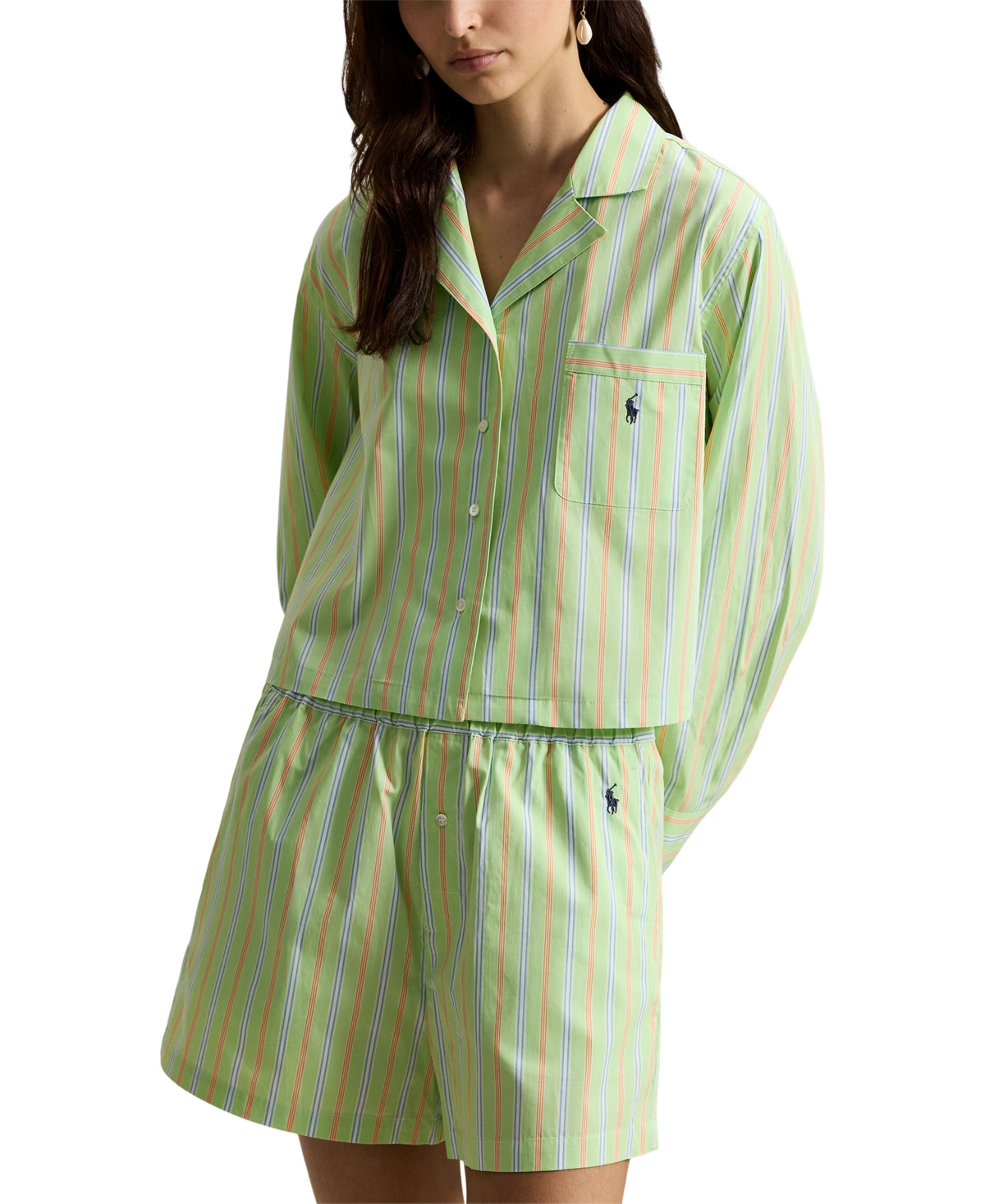 Click here for Polo Ralph Lauren Womens 2-Piece Cropped Shirt and... prices