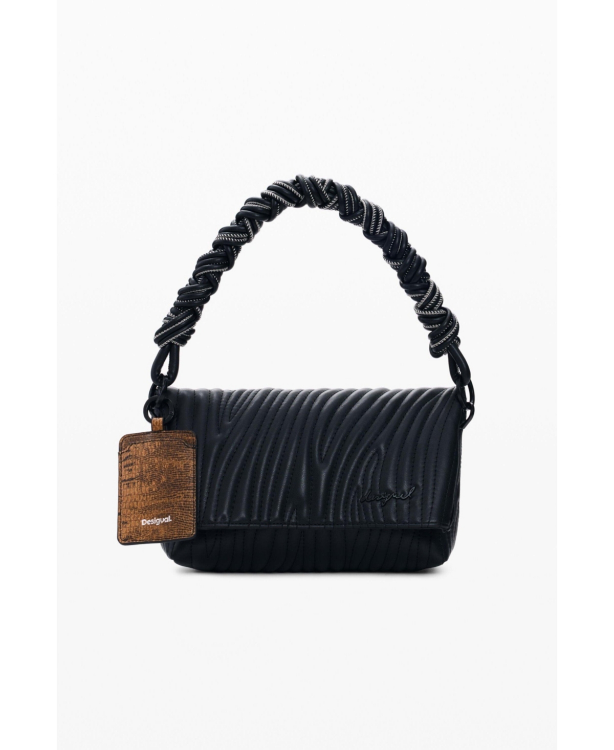 Click here for Desigual Womens Small embossed bag - Black prices