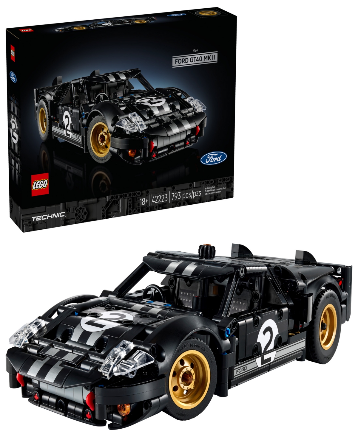 Click here for Lego Technic 1966 Ford GT40 Mkii Race Car Building... prices