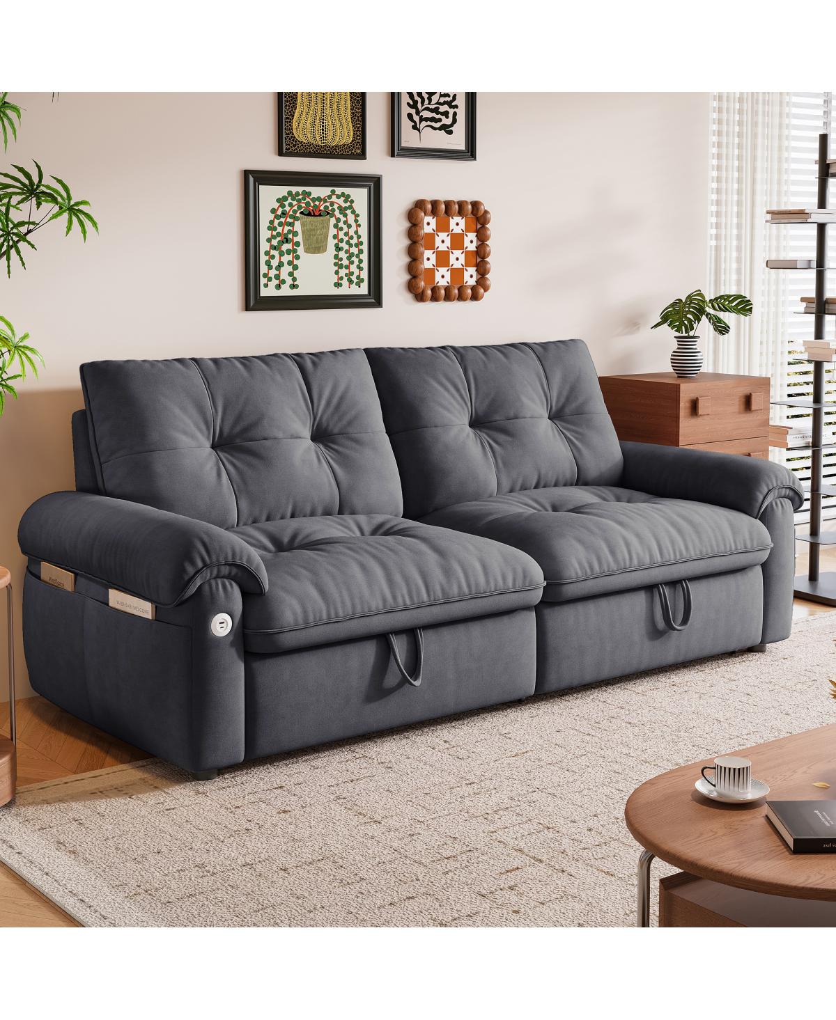 Click here for Streamdale Furniture Convertible Sofa Bed - Velvet... prices