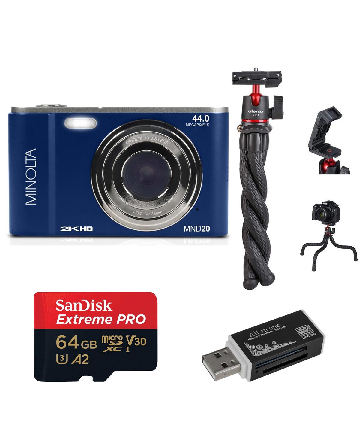 Click here for Minolta MND20 44MP 2.7K Quad Hd Digital Camera  Bl... prices