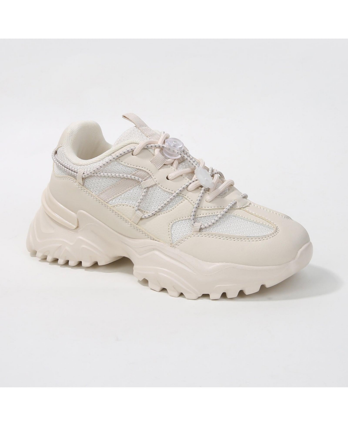 Click here for Berness Branch Mixed Material Lace-Up Sneakers - W... prices