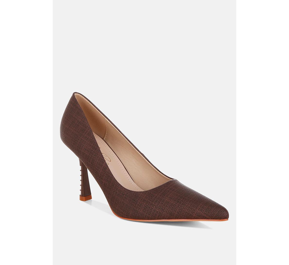 Click here for London Rag Womens Zuzana Pointy Toe Pumps - Brown prices