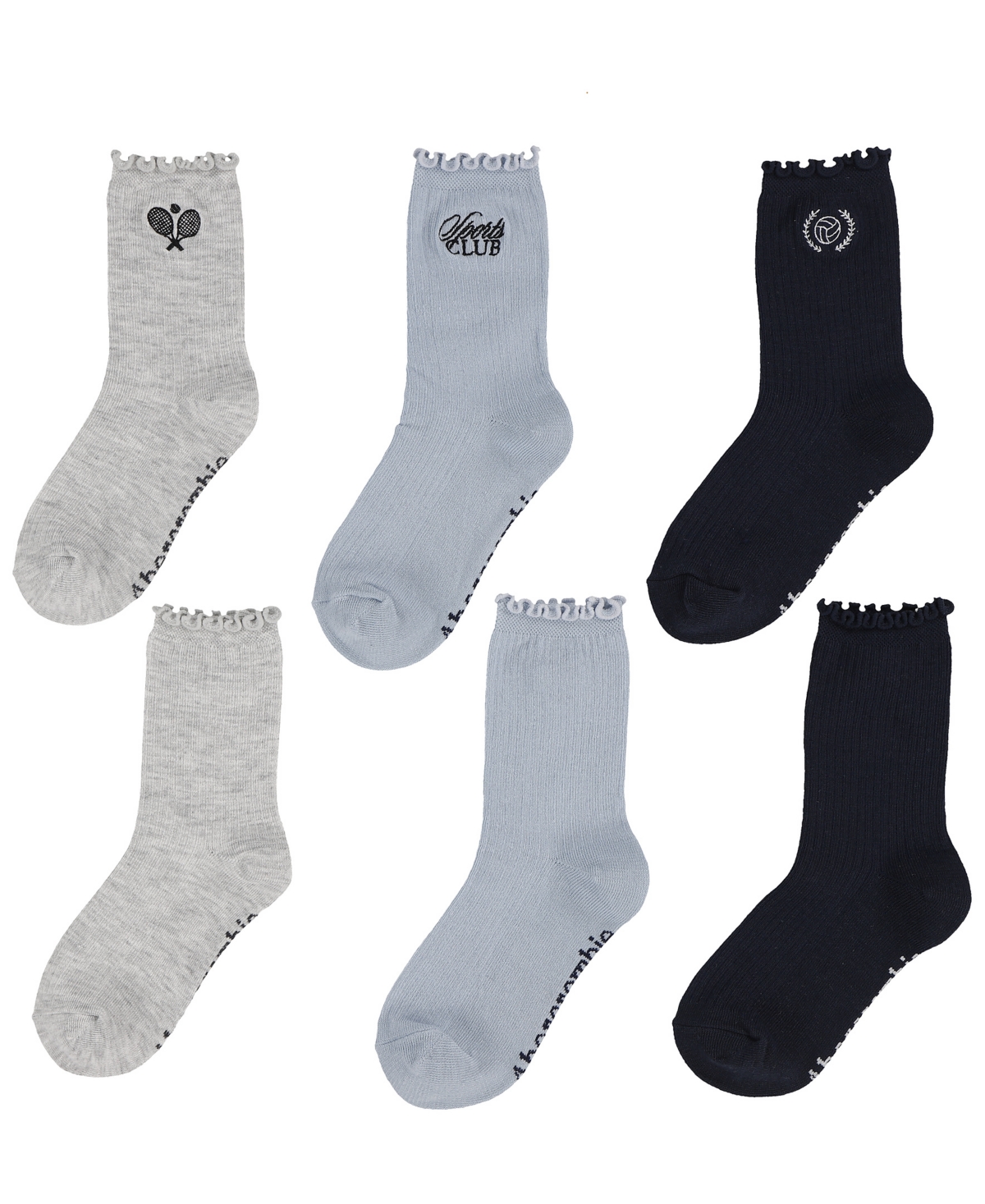 Click here for abercrombie kids Girls 3-Pack Half-Crew Lettuce So... prices