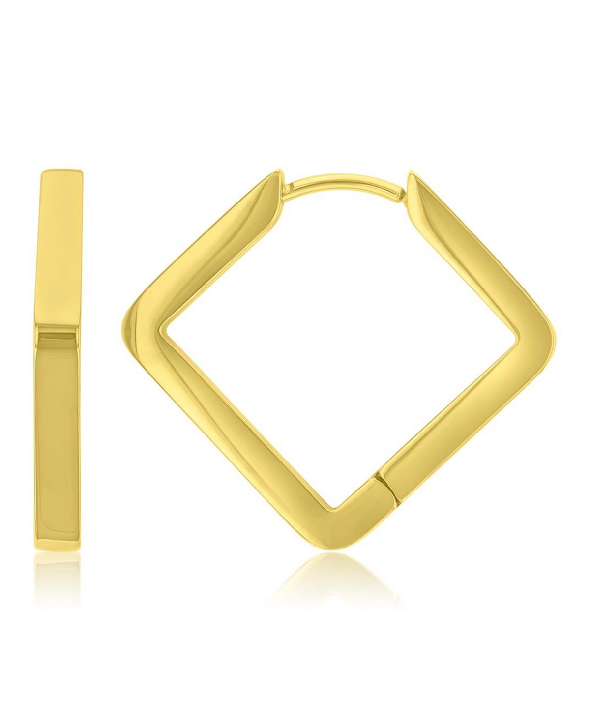 Click here for Roxy Waterproof Yellow 22mm Square Hoop Earrings -... prices