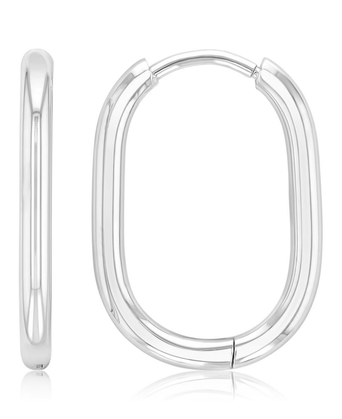 Click here for Roxy Waterproof Platinum 20mm Oval Hoop Earrings -... prices