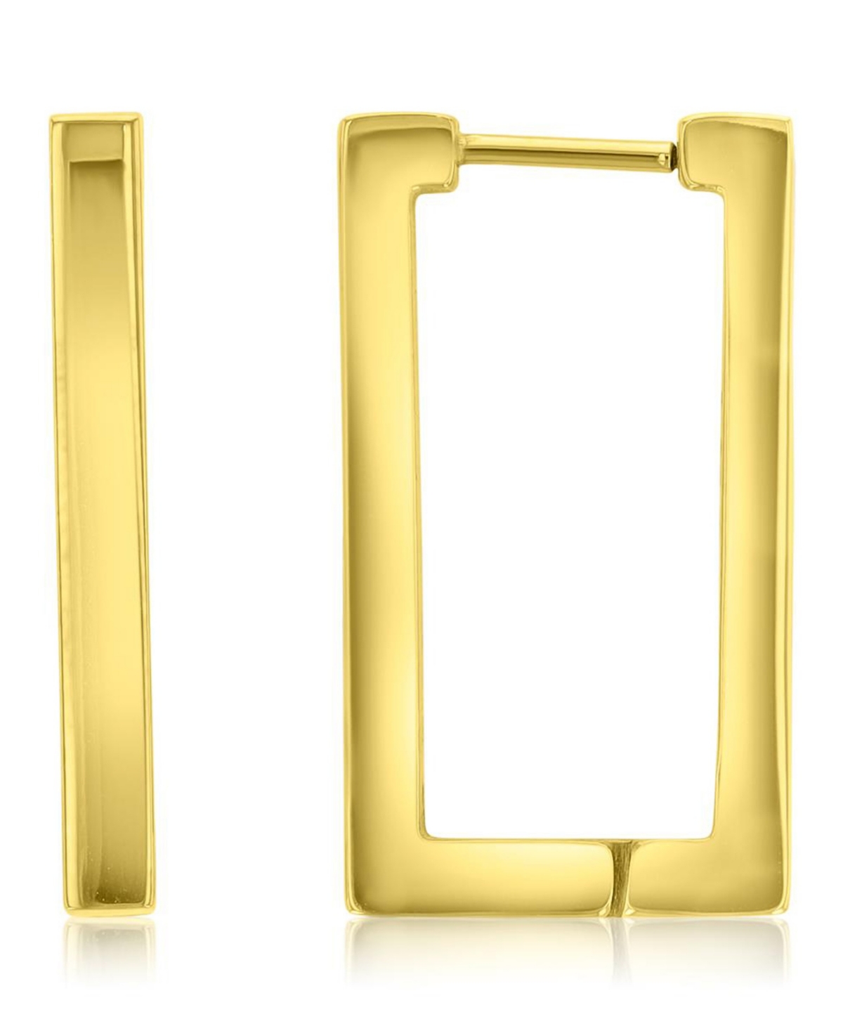 Click here for Roxy Waterproof Yellow 25mm Rectangle Hoop Earring... prices
