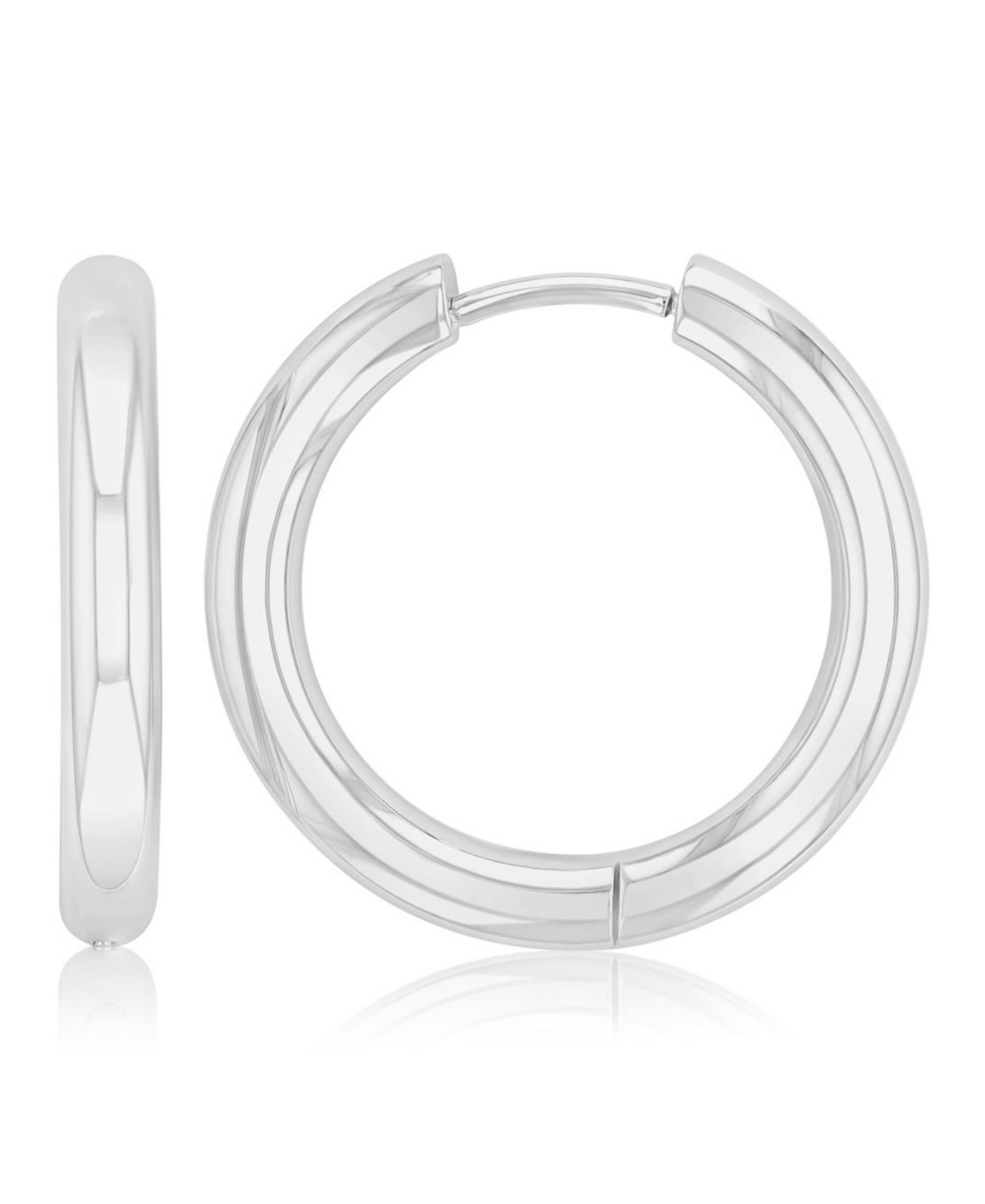 Click here for Roxy Waterproof Platinum 21mm Hoop Earrings - Plat... prices
