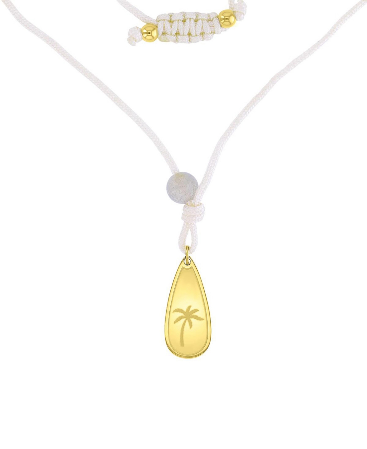 Click here for Roxy Waterproof Yellow Palm Tree Labradorite Adjus... prices