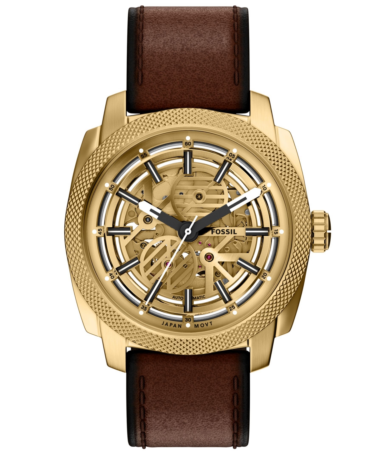 Click here for Fossil Mens Machine Automatic Brown Leather Watch... prices