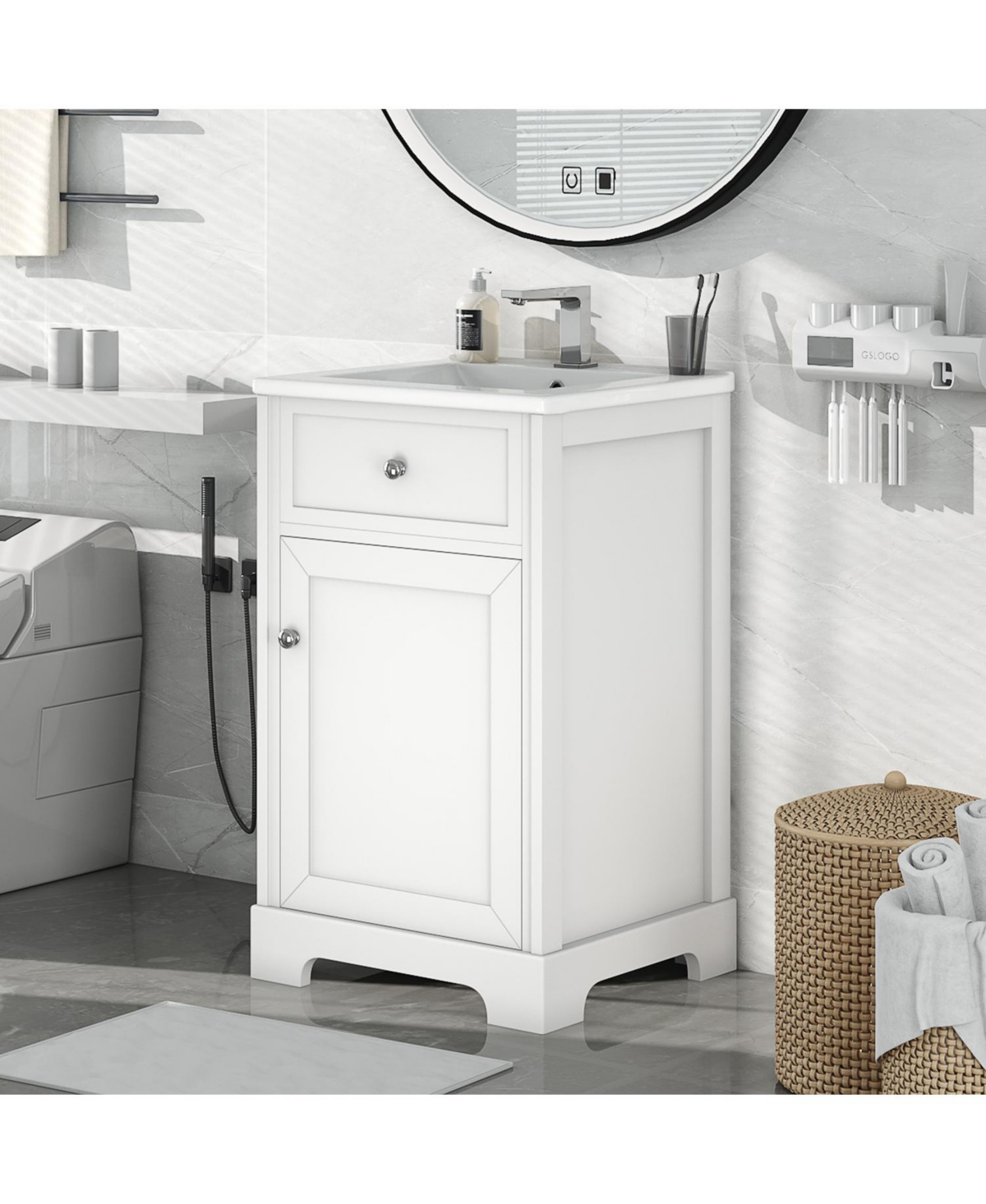 Click here for Cesicia 20 in. Bathroom Vanity Bathroom Cabinet wi... prices