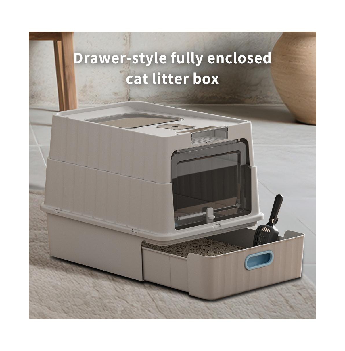 Click here for Aostirmotor Easy-Clean Cat Litter Box with Pull-Ou... prices