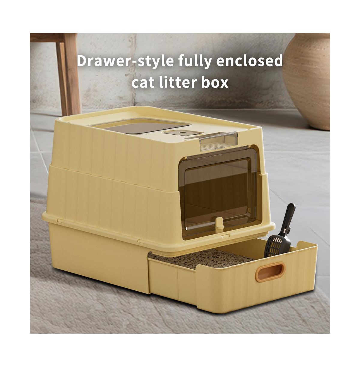 Click here for Aostirmotor Easy-Clean Cat Litter Box with Pull-Ou... prices