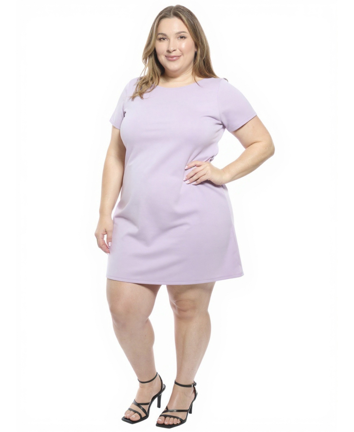 Click here for 24seven Comfort Apparel Plus Size Solid Round Neck... prices