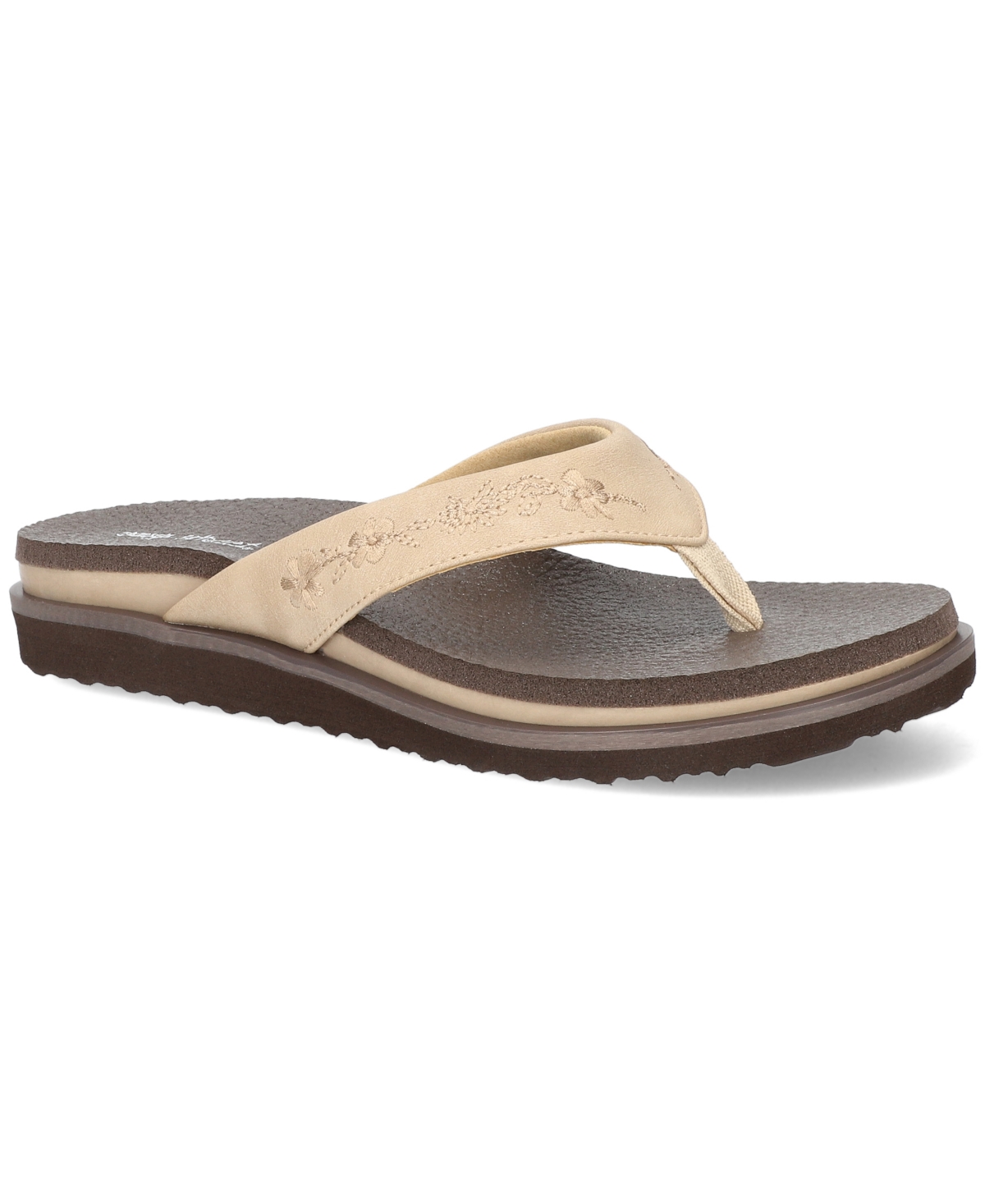 Click here for Easy Street Womens Wanderlust Thong Sandals - Natu... prices