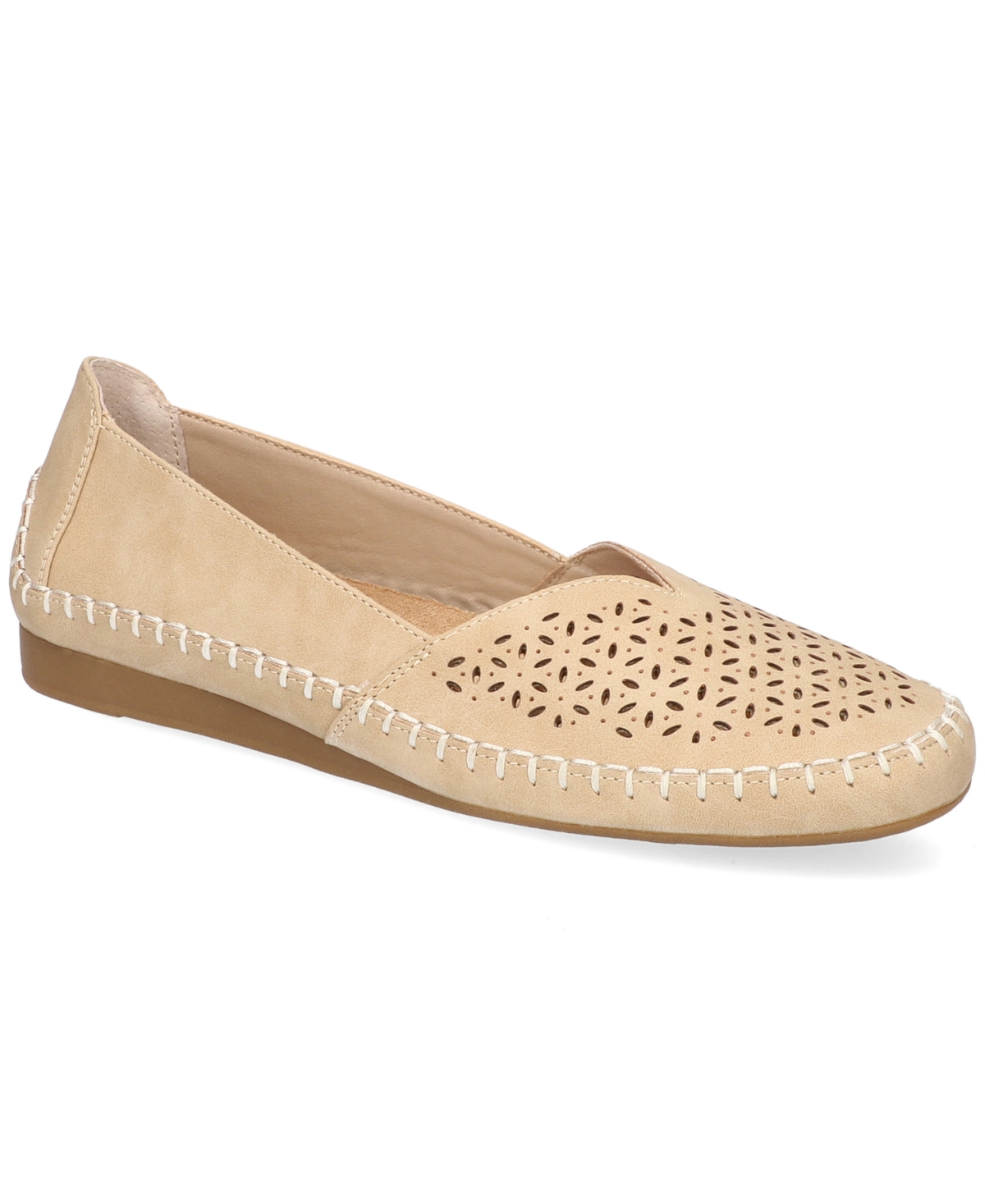 Click here for Easy Street Amity Slip-On Flats - Natural with Per... prices