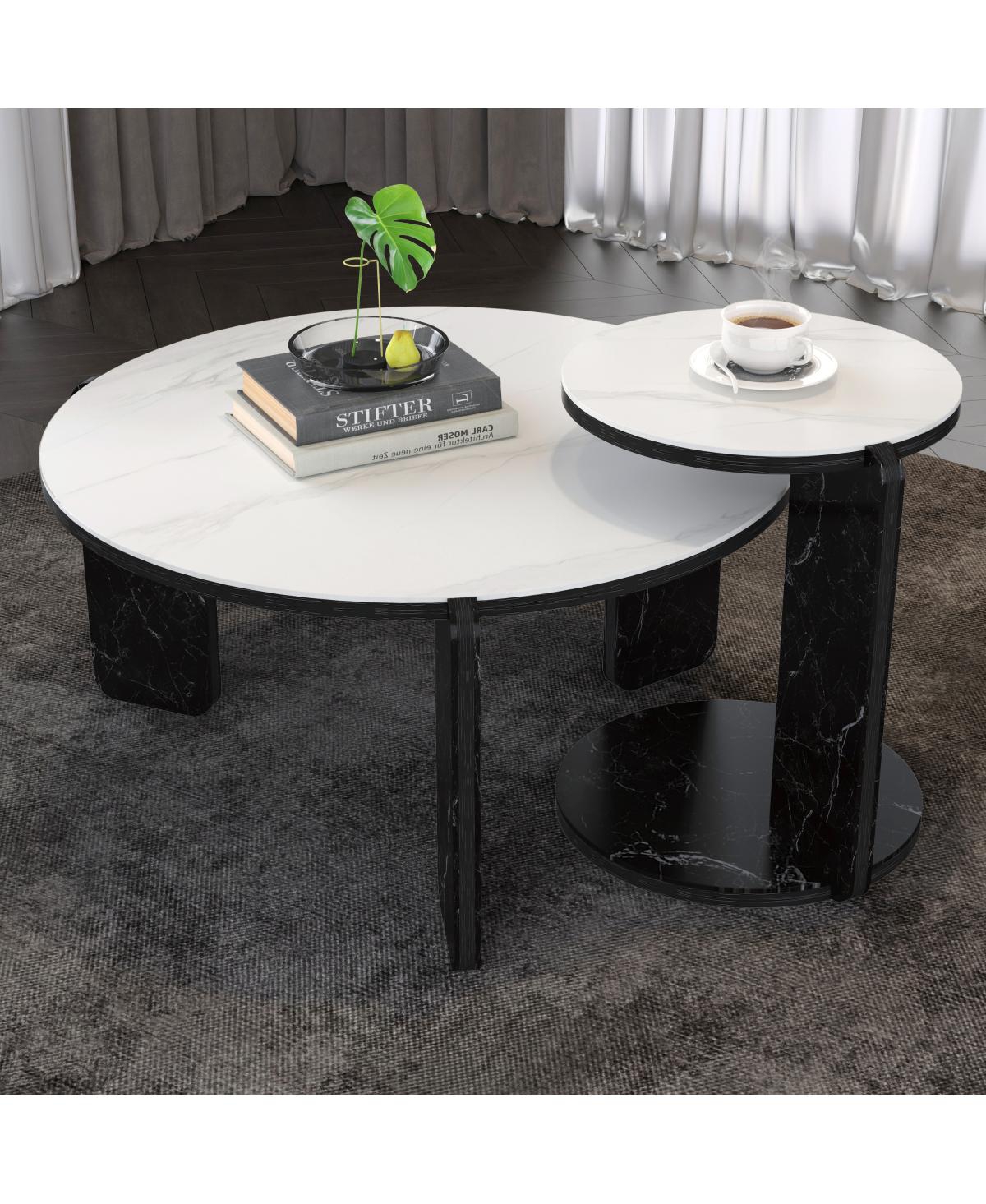 Click here for Streamdale Furniture Set of 2 Round Nesting Coffee... prices