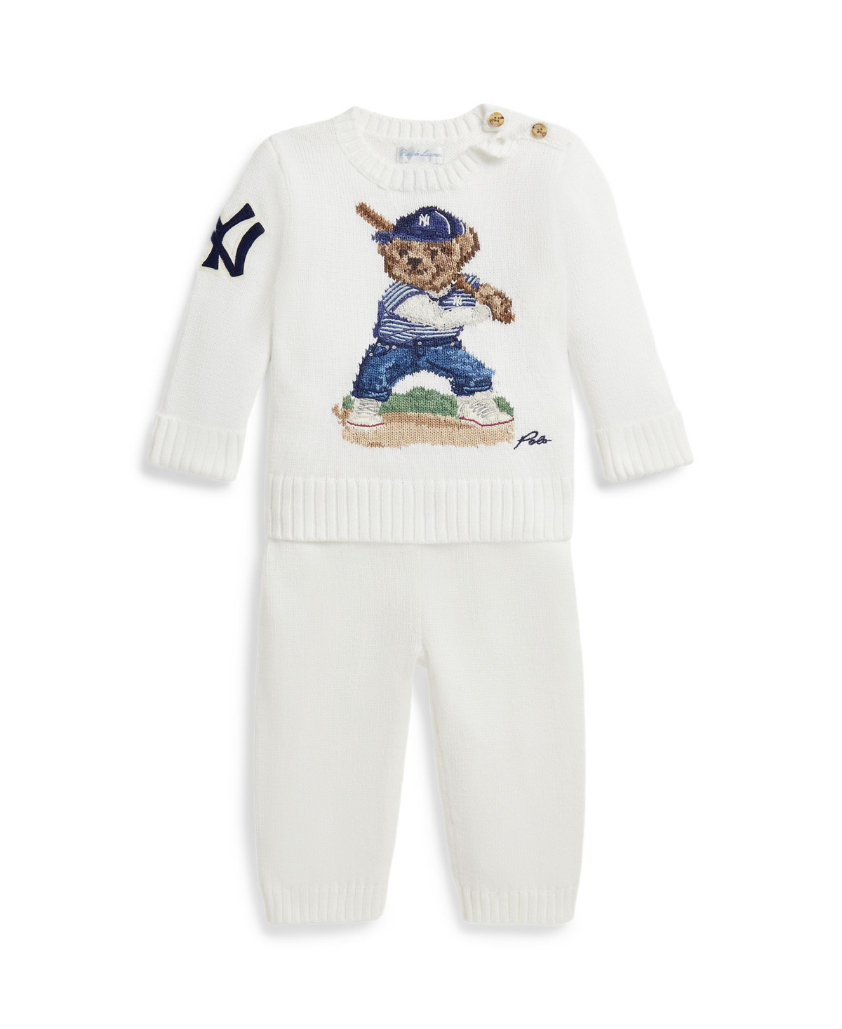Click here for Polo Ralph Lauren Baby Boys Yankees Round Neck Swe... prices